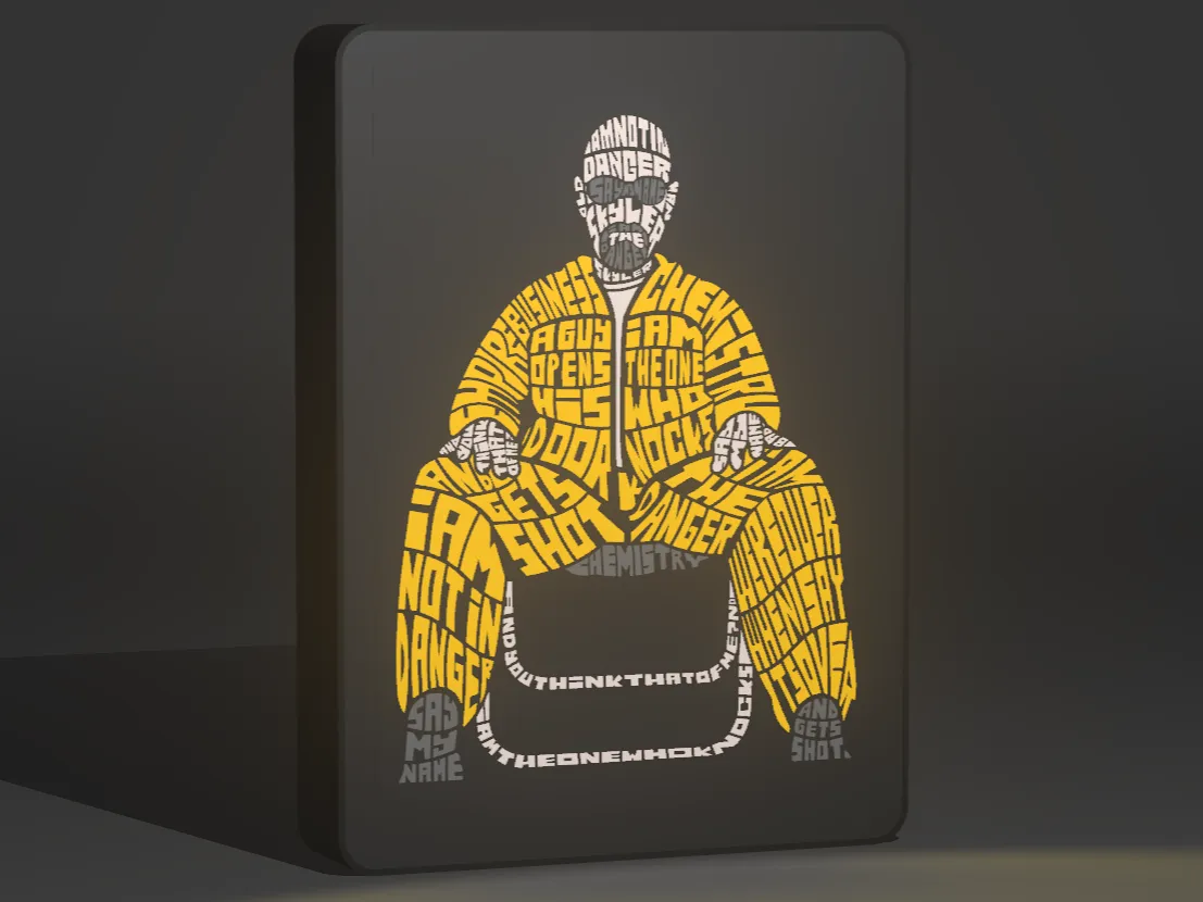Lightbox - Walter White Draw (Breaking Bad) - Free 3D Print Model ...