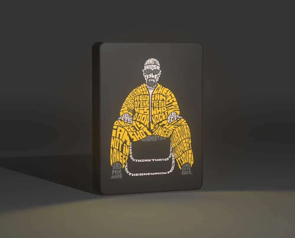 Lightbox - Walter White Draw (Breaking Bad) - Free 3D Print Model ...