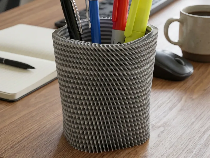 Simple Zebra Stripe Pen Holder (Ultra Material-Saving) (Requires AMS ...