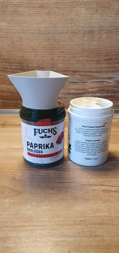 Funnel for Fuchs Spice Jars - Free 3D Print Model - MakerWorld