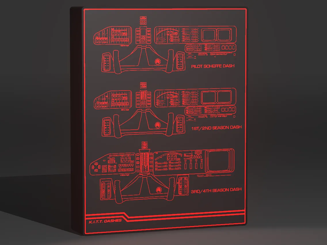 Lightox - Coche de Knight Rider para salpicadero - Modelo de impresión ...