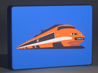 Lightbox - Locomotive TGV - Free 3D Print Model - MakerWorld
