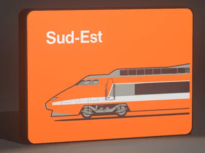 Lightbox - TGV Sud-Est (SNCF) - Free 3D Print Model - MakerWorld