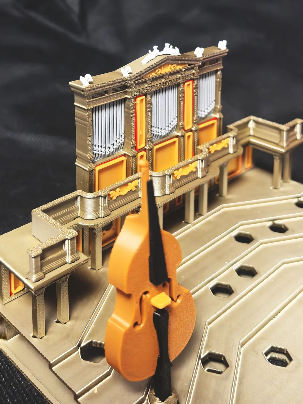 Mini Music Hall - Golden Hall - Miniature Model - Free 3D Print Model ...
