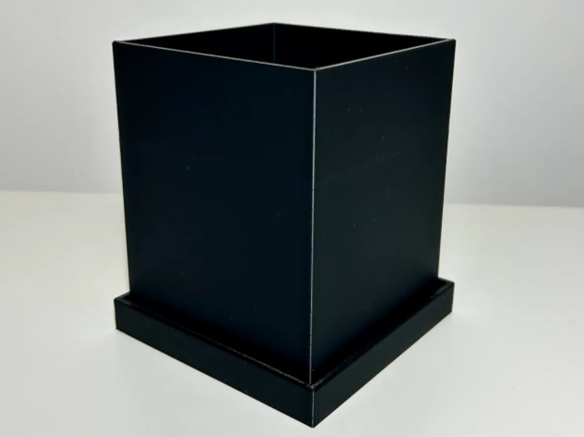 Simple Square Planter / Pot | Drainage Holes - Free 3D Print Model ...