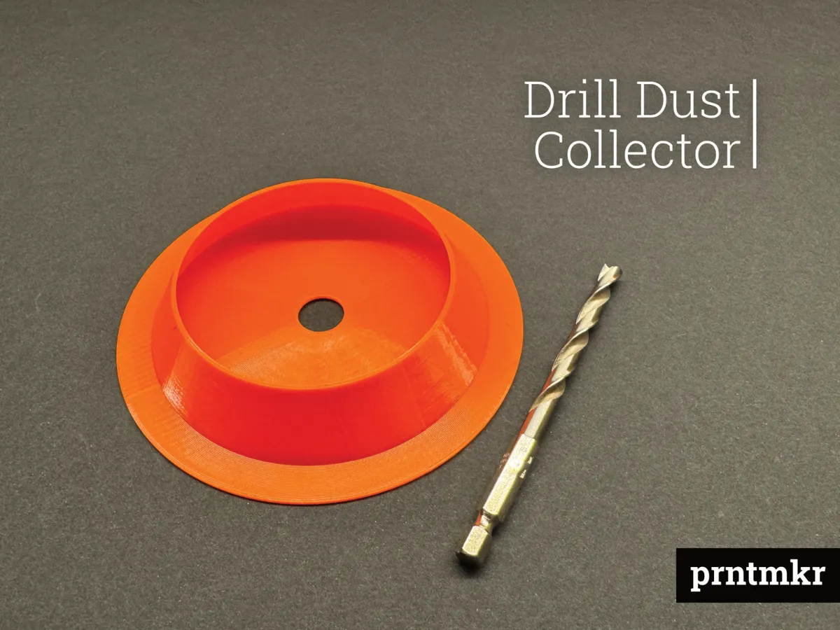 Drill Dust Collector - For walls and ceiling - Free 3D Print Model ...