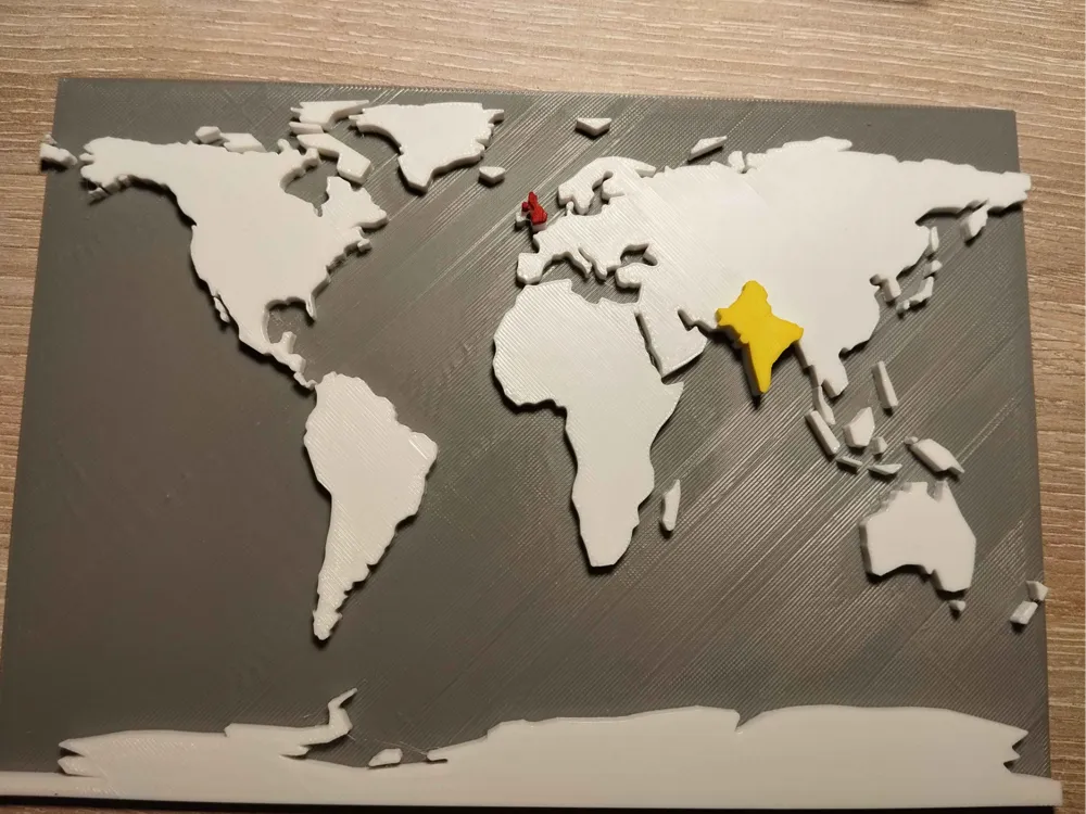 world map - Free 3D Print Model - MakerWorld