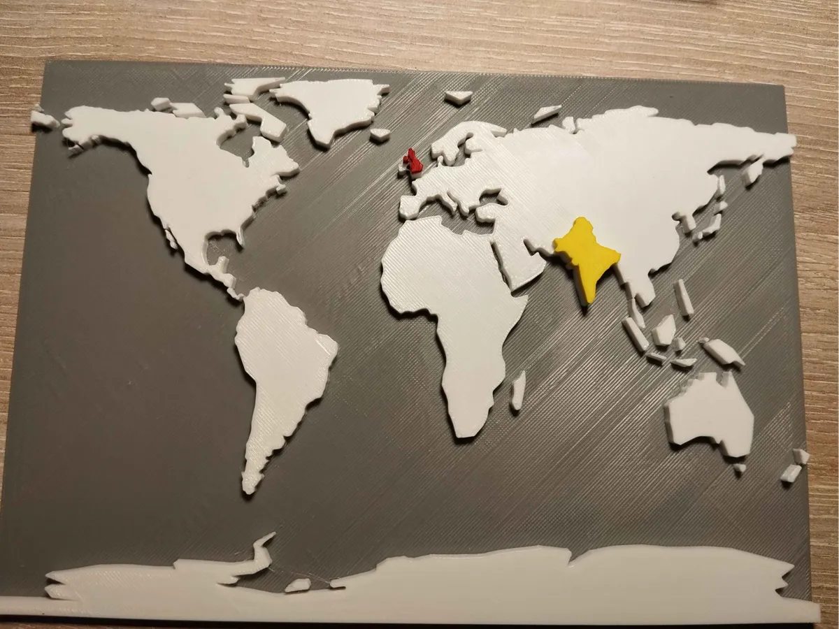 world map - Free 3D Print Model - MakerWorld