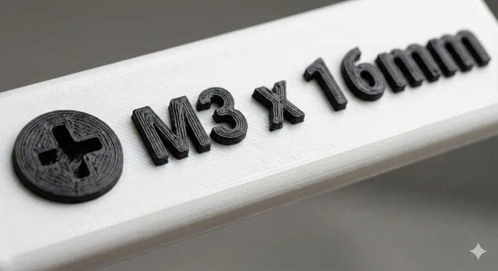 Universal Label Generator v4.2 - Parametric - Free 3D Print Model ...