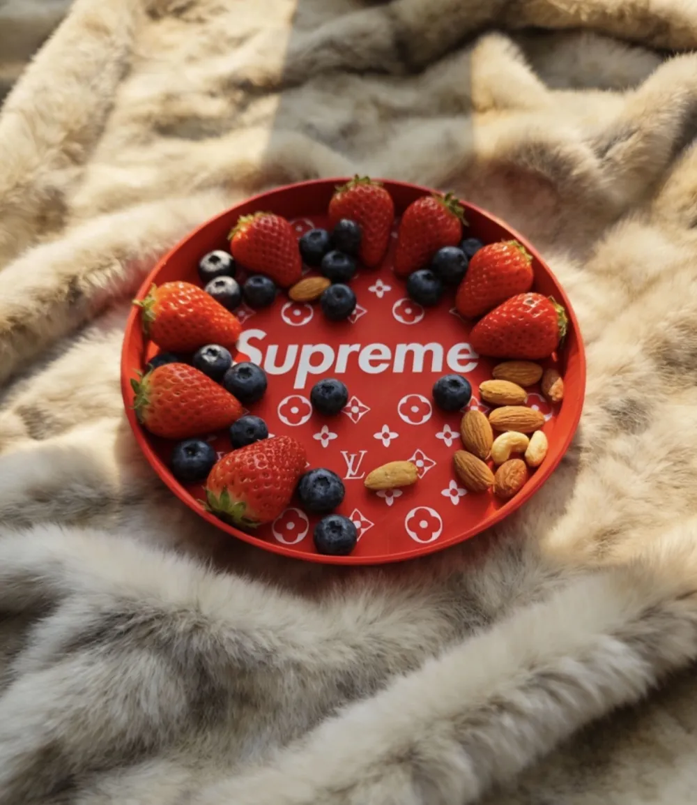 Round Tray/Supreme&LV Collaboration Edition - Free 3D Print Model ...