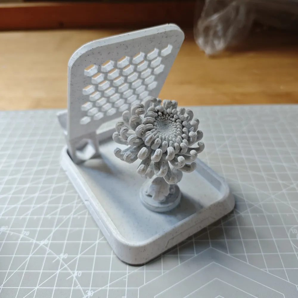 Chrysanthème support de téléphone bureau séparé impression convivial ...