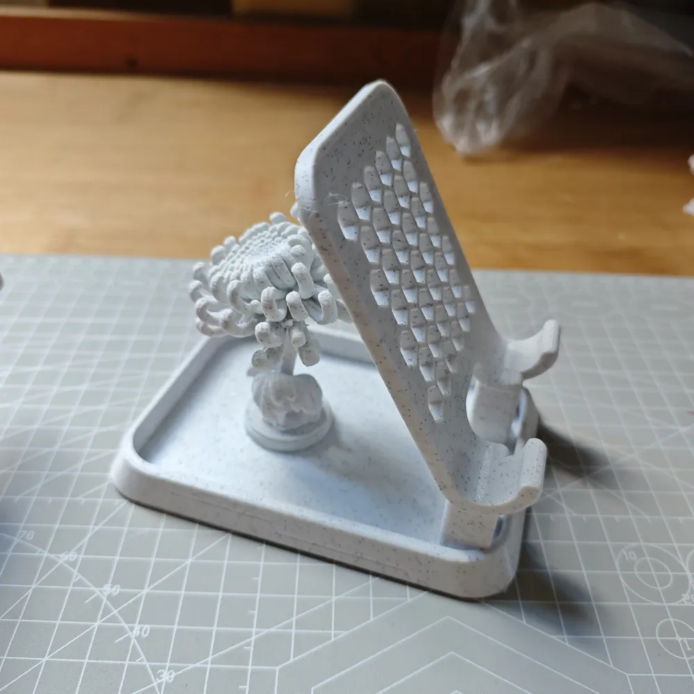 Chrysanthème support de téléphone bureau séparé impression convivial ...