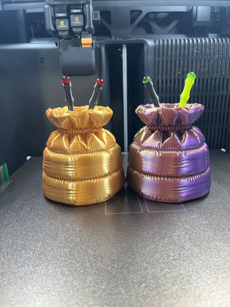 Porte-stylo sac d'argent de bonne fortune du Nouvel An (sans support ...