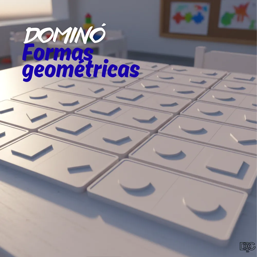 Geometric Shapes Domino EN V1 - Free 3D Print Model - MakerWorld