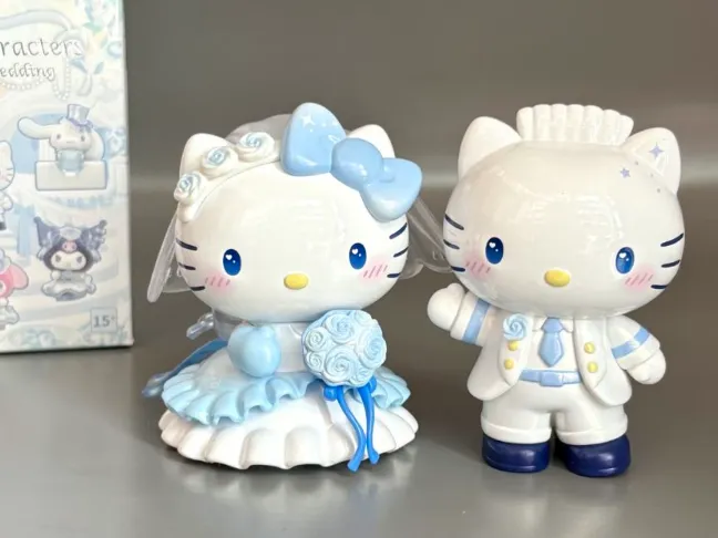 Wedding bride groom wedding dress HelloKitty kitty - Free 3D Print ...
