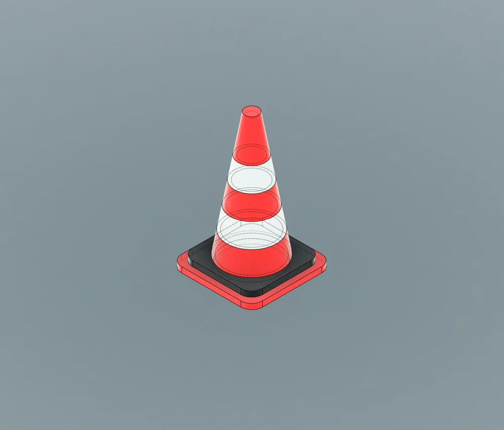 Cône de signalisation - Modèle d'Impression 3D Gratuit - MakerWorld