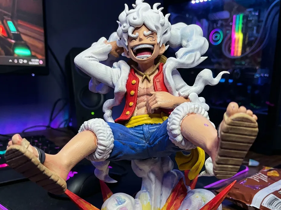 Luffy Gear 5 Figure|One Piece Sun God Nika Statue - Free 3D Print Model ...