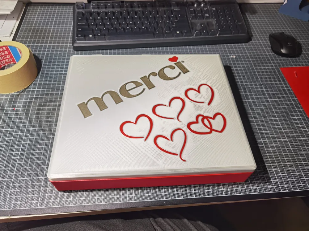 Merci box for 81 pcs chocolates - Free 3D Print Model - MakerWorld