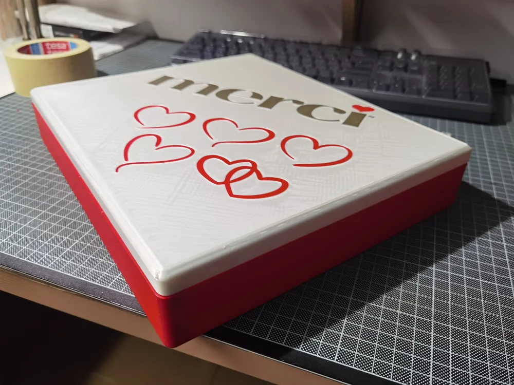 Merci box for 81 pcs chocolates - Free 3D Print Model - MakerWorld