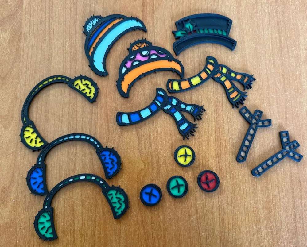 Kleed de sneeuwman aan (juf Sara) - Free 3D Print Model - MakerWorld