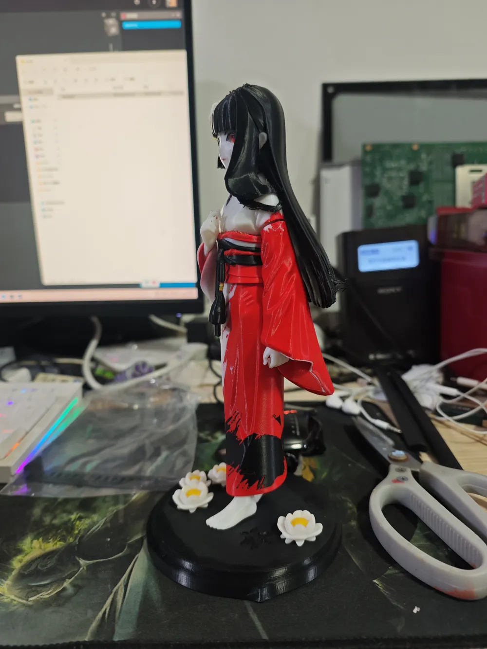Jigoku Shoujo (Hell Girl) Enma Ai Standing Pose Figure, 24cm Tall ...