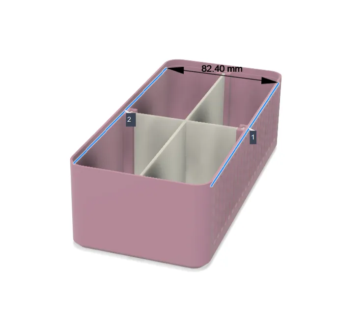 Caixa com separadores - Modelo gratuito para impressão 3D - MakerWorld