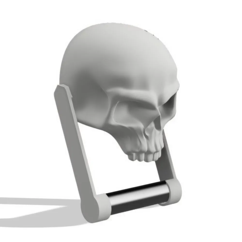 Skull Toilet Paper Holder - Free 3D Print Model - MakerWorld