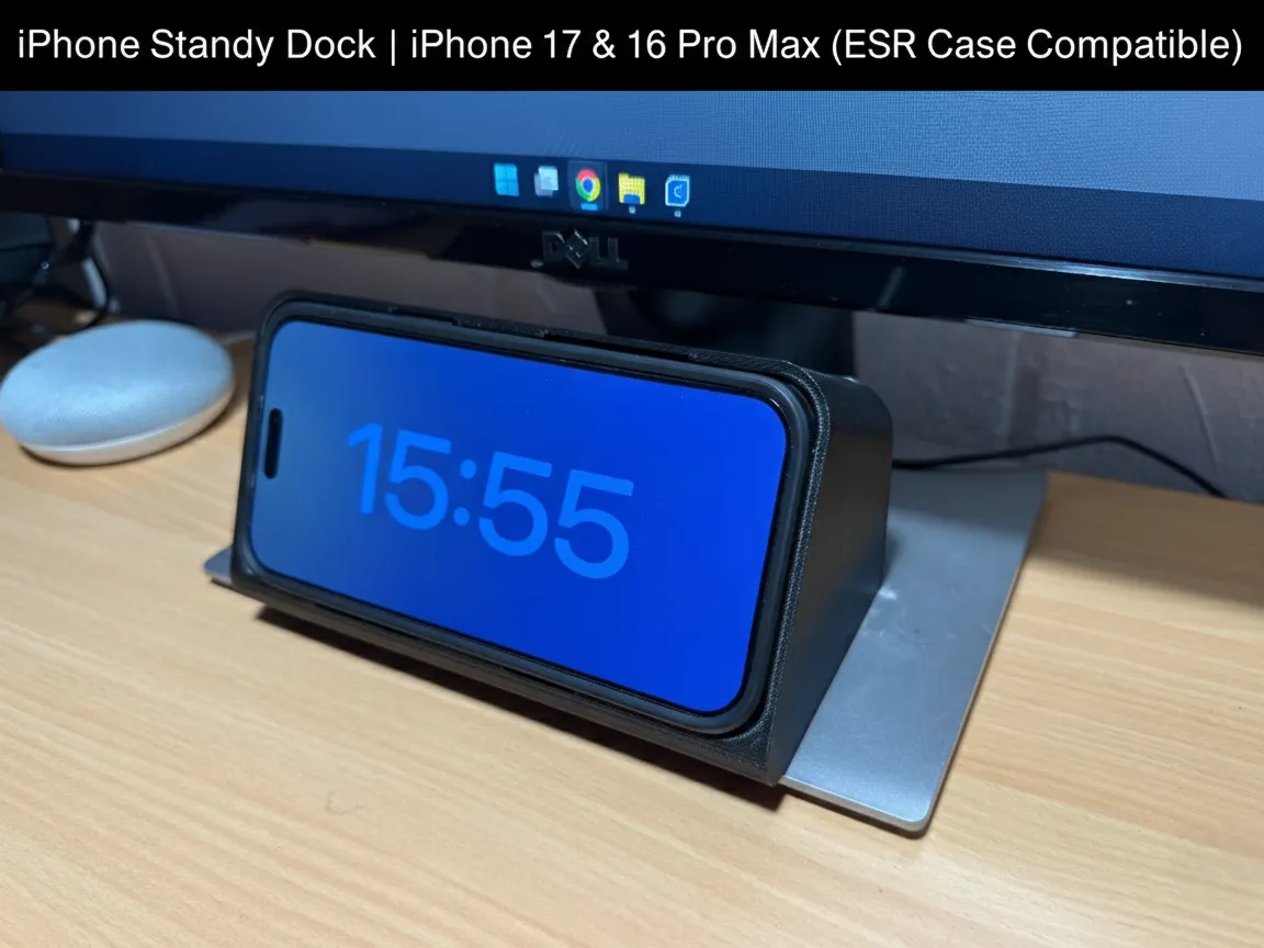 iPhone Standby Dock iPhone 17 /16 Pro Max ESR Case - Free 3D Print ...