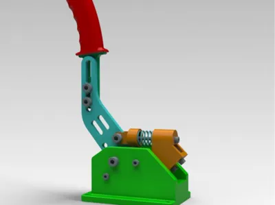 Freio de Mão para Sim Racing – Célula de Carga - Modelo gratuito para ...