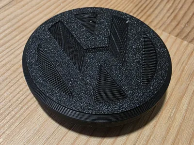 VW Wheel Hub Caps 55MM - Free 3D Print Model - MakerWorld