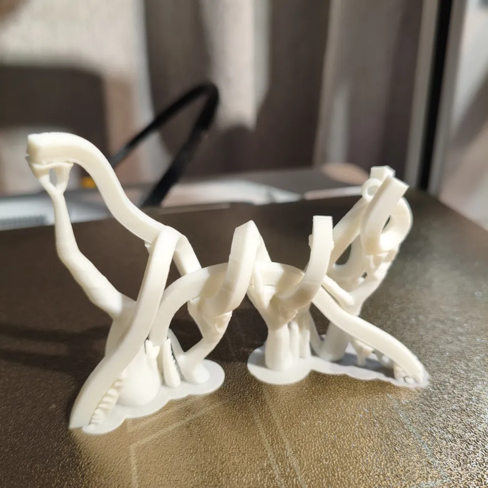 Square Tube Flexi Cat Pendant, Convertible to Ornament - Free 3D Print ...