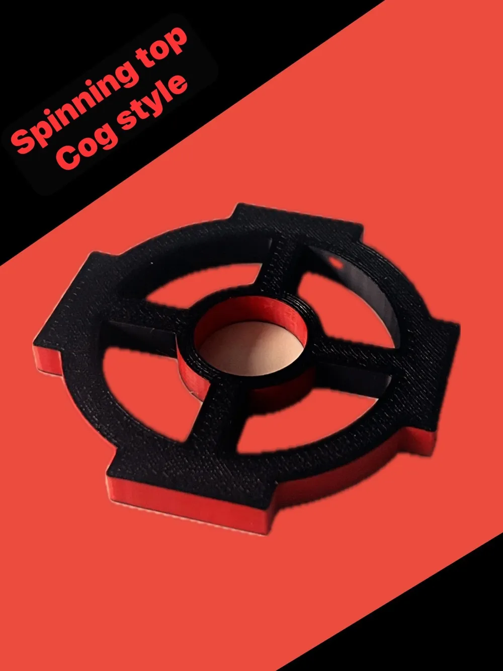 Spinning top cog style - Free 3D Print Model - MakerWorld