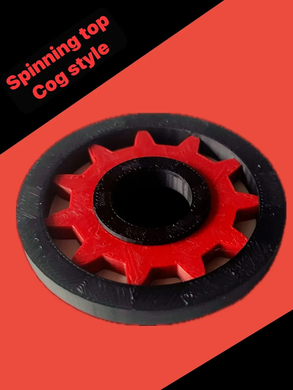 Spinning top cog style - Free 3D Print Model - MakerWorld