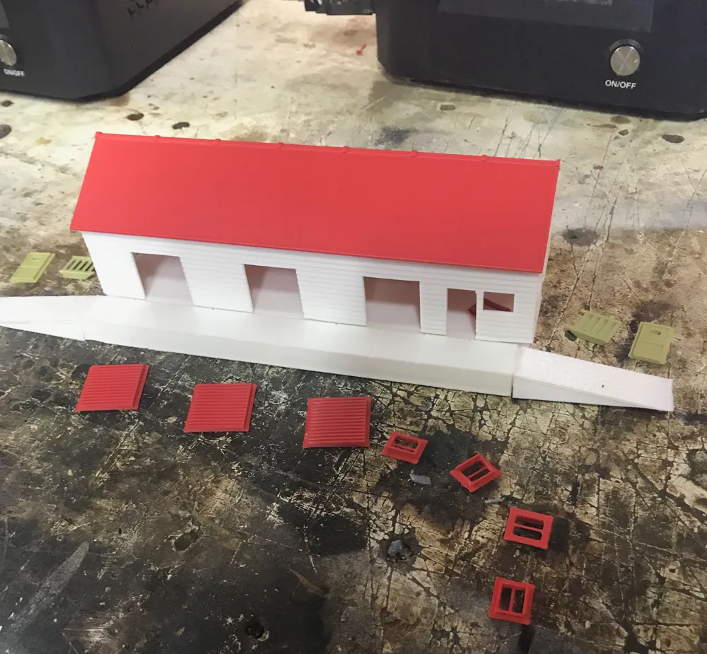 HO Scale Freight House - Free 3D Print Model - MakerWorld