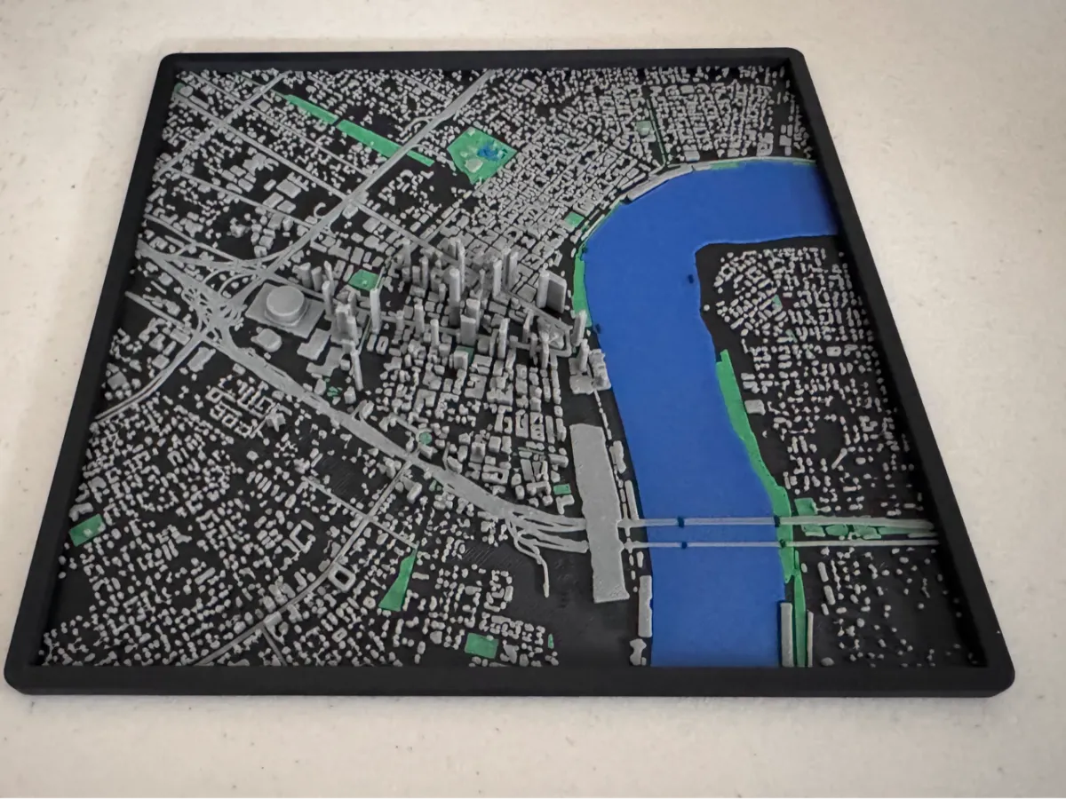 NEW ORLEANS 3D MAP ORIGINAL - Free 3D Print Model - MakerWorld