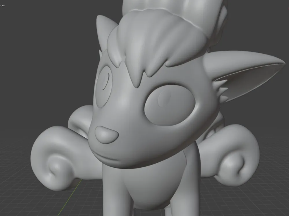 Life-Size PokeMon Vulpix 600mm Display Statue - Free 3D Print Model ...