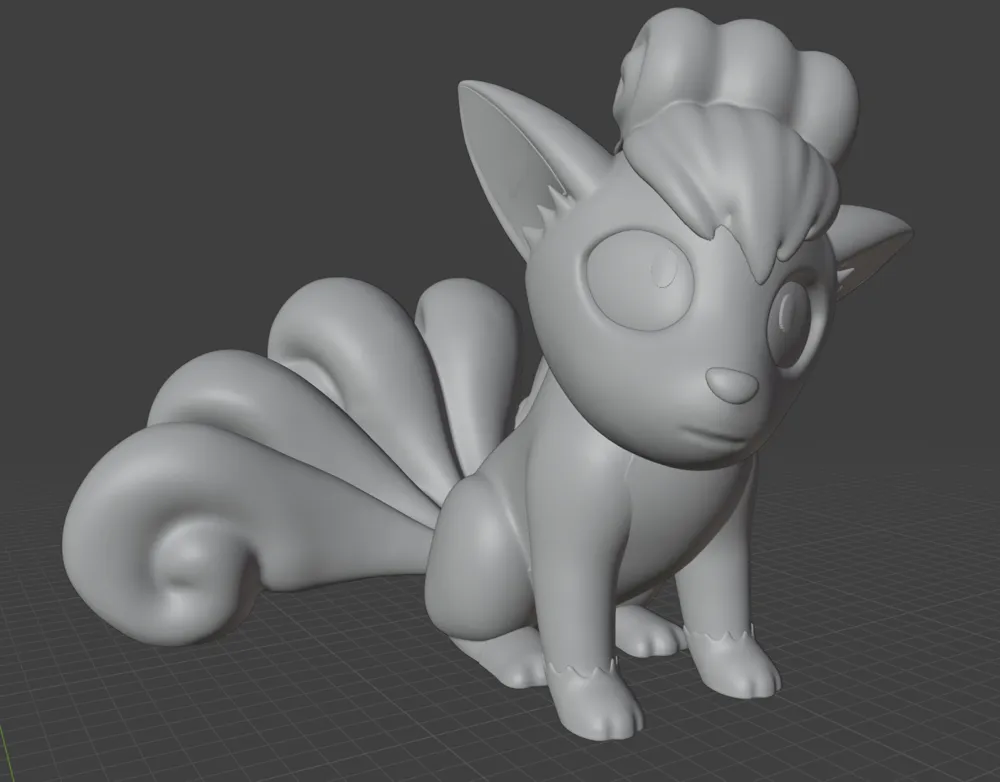 Life-Size PokeMon Vulpix 600mm Display Statue - Free 3D Print Model ...