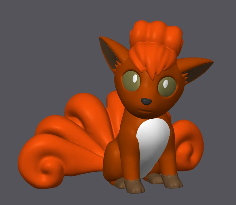 Life-Size PokeMon Vulpix 600mm Display Statue - Free 3D Print Model ...