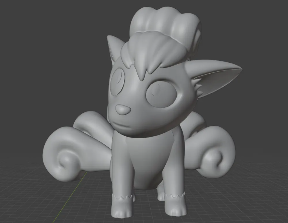 Life-Size PokeMon Vulpix 600mm Display Statue - Free 3D Print Model ...