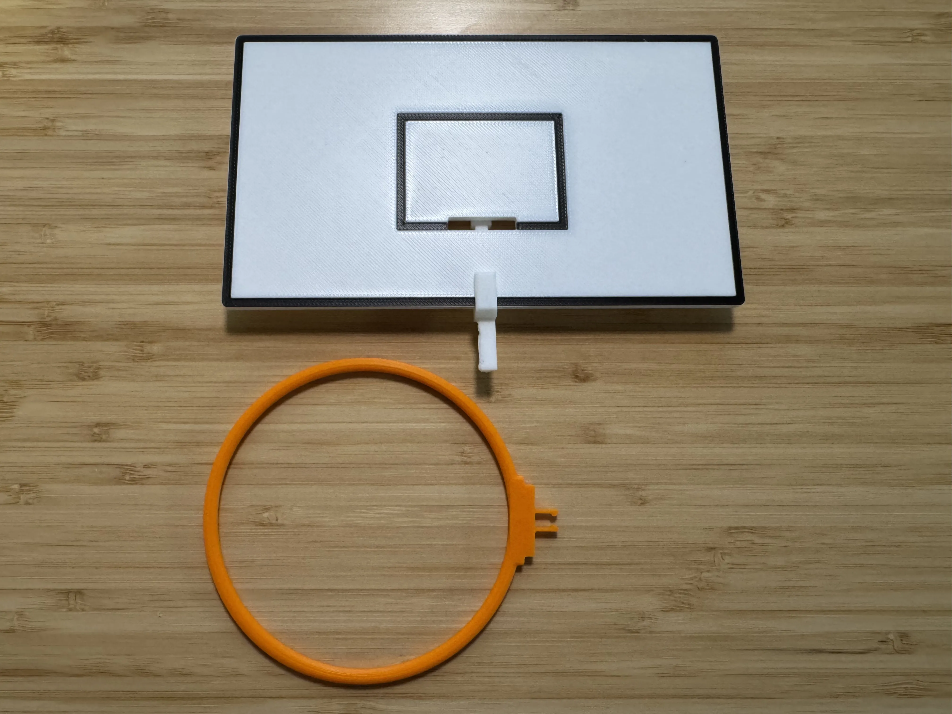 Basketball Hoop for Trash Can (Fully Printable) - Free 3D Print Model ...