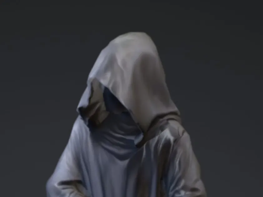 Cloaked figure for D&D and other games - Free 3D Print Model - MakerWorld