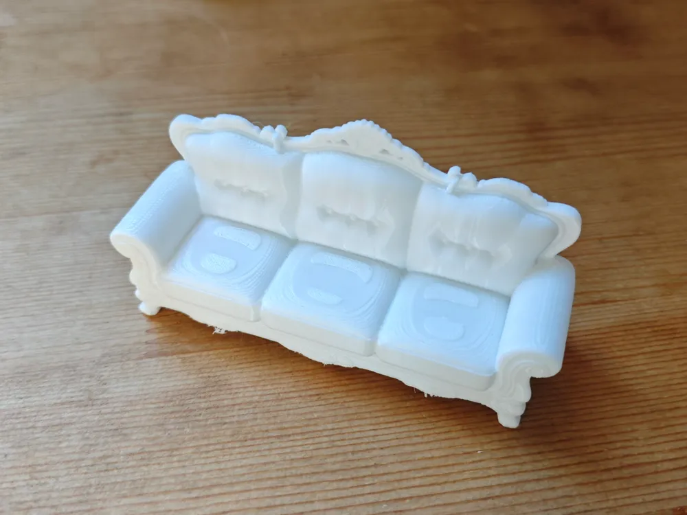 American Sofa Dollhouse Print in Place Beginner-friendly Ornament ...