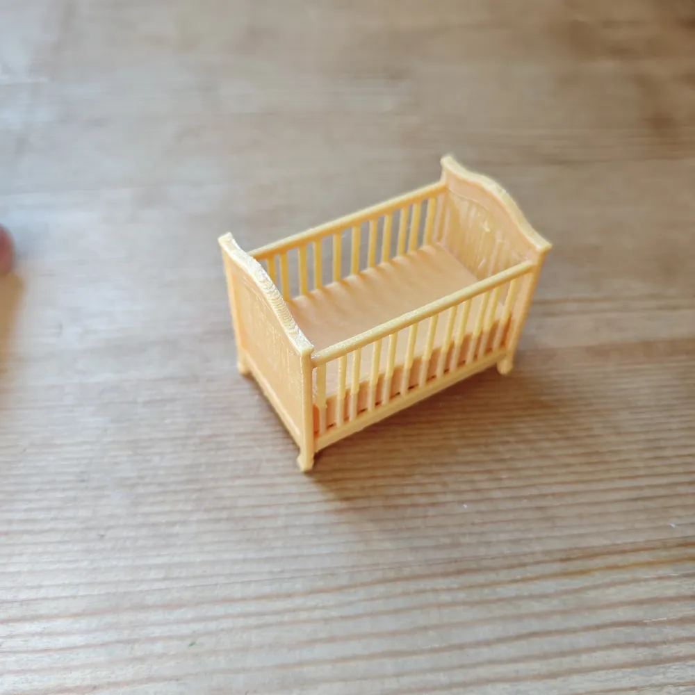 Baby crib dollhouse Print in Place beginner friendly decoration office ...