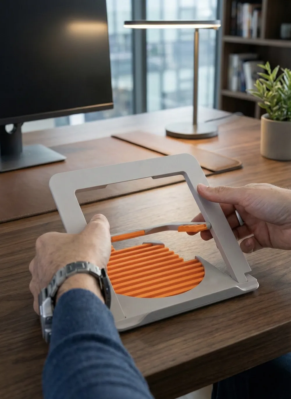 Portable Laptop/Tablet Stand (Print in Place) fits in bag - Free 3D ...