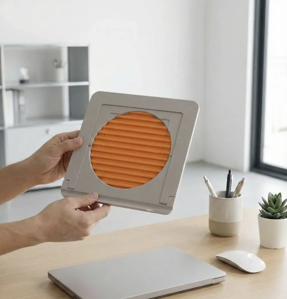 Portable Laptop/Tablet Stand (Print in Place) fits in bag - Free 3D ...