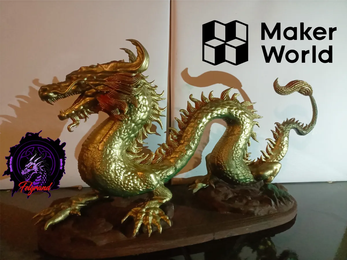 Chinese dragon - Free 3D Print Model - MakerWorld
