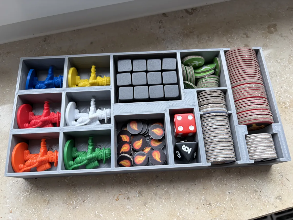 FlashPoint Board Game Organizer Flammendes Inferno - Free 3D Print ...