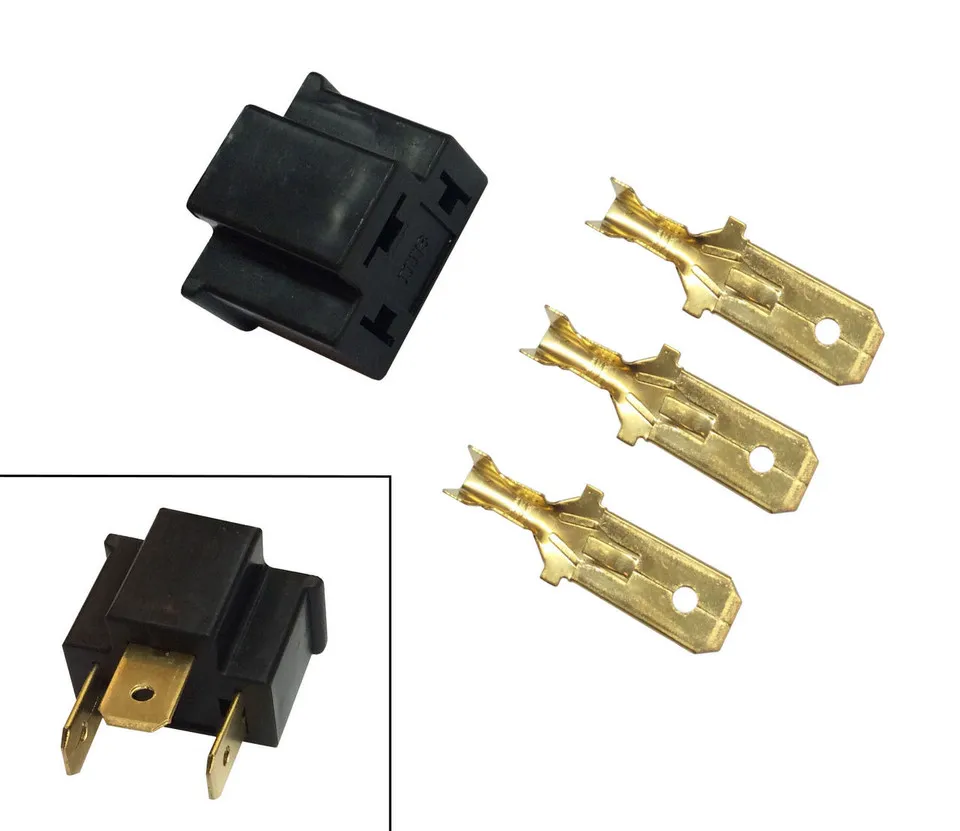 H4 Headlight connector adapter cover male plastic sheath H0518-3P ...