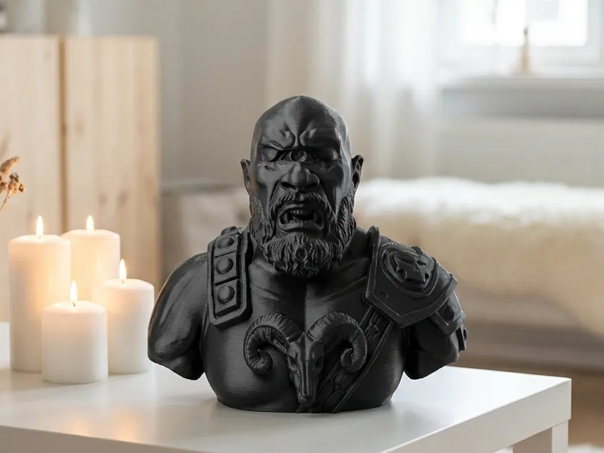 Cyclops Bust Sculpture – Mythological Warrior Art - Free 3D Print Model ...