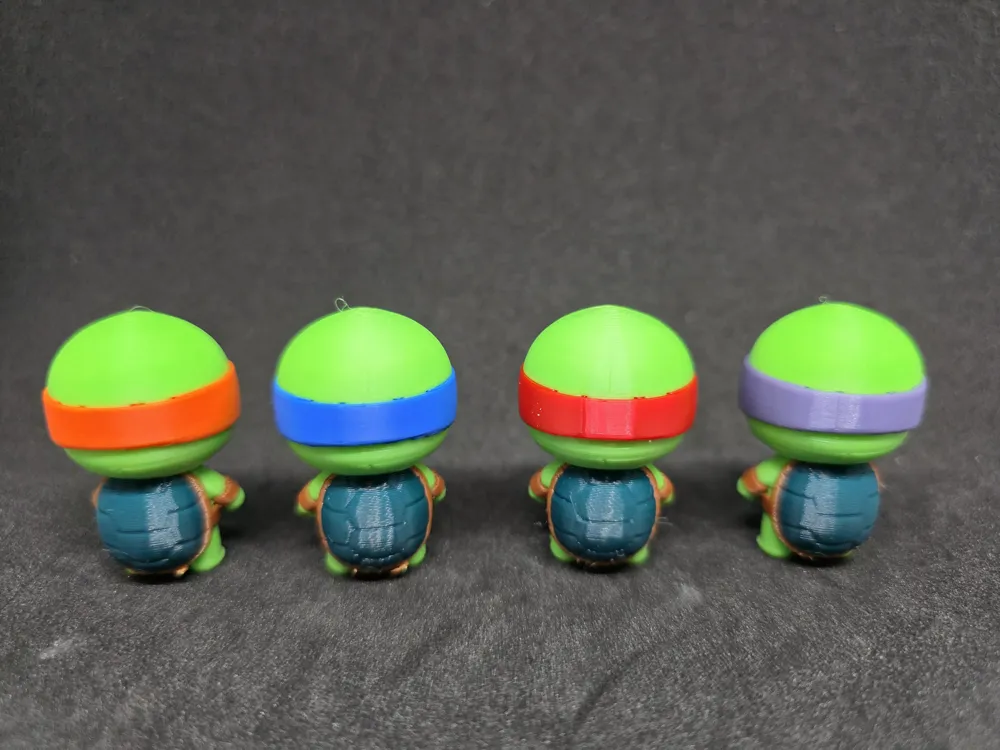 Funny ninja turtle edition chibi keychain/decor - Free 3D Print Model ...